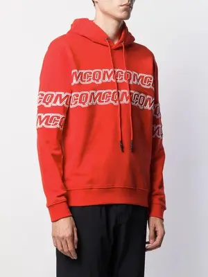 Alexander McQueen Embroidered Logo Hoodie
