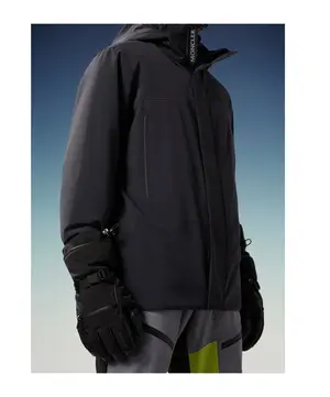 Moncler Logo Patch Panelled Gloves