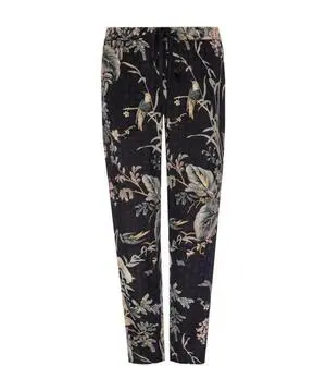Red Valentino Printed Casual Pants - Black