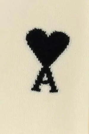 AMI Paris Ivory Wool Sweater