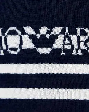 Emporio Armani Striped Hooded Top