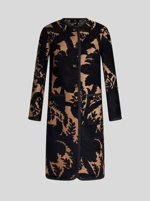 Etro Reversible Chenille Jacquard Coat