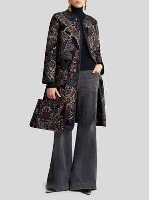 Etro Reversible Chenille Jacquard Coat