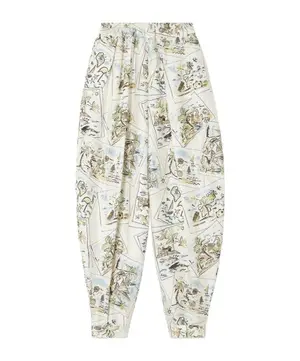 Loro Piana Emon Pants - Ivory White/black