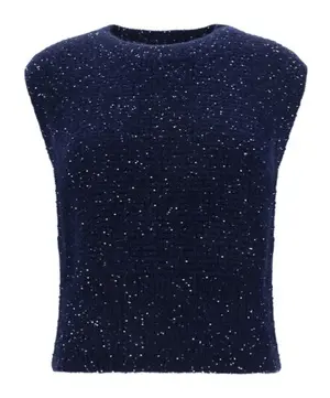 Fabiana Filippi Knit Vest - Blue