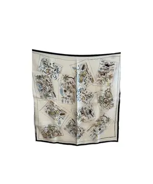 Loro Piana Printed Silk Scarf - Nude