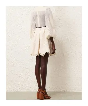 Zimmermann Ottie Embroidered Mini Dress