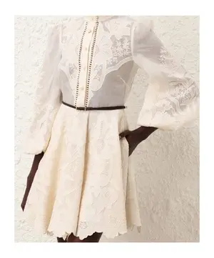 Zimmermann Ottie Embroidered Mini Dress
