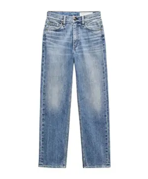 Rag & Bone Harlow Ankle Straight Jeans - Blue