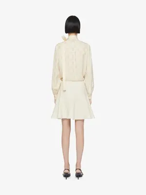 Givenchy 4g Jacquard Long-sleeved Blouse