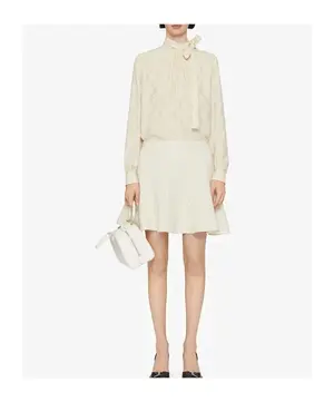 Givenchy 4g Jacquard Long-sleeved Blouse