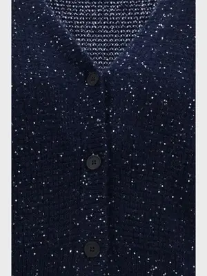 Fabiana Filippi Sequin-embellished V-neck Cardigan