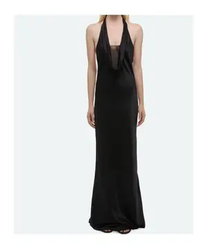 Helmut Lang Silk U-neck Dress