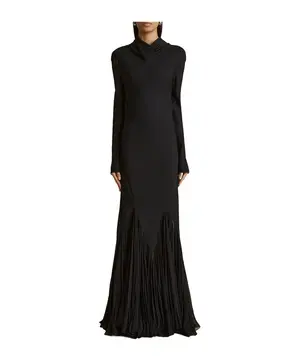 Khaite Long-sleeved Dress - Black