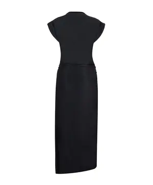 Rabanne Gathered Draped Midi Dress