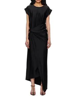Rabanne Gathered Draped Midi Dress