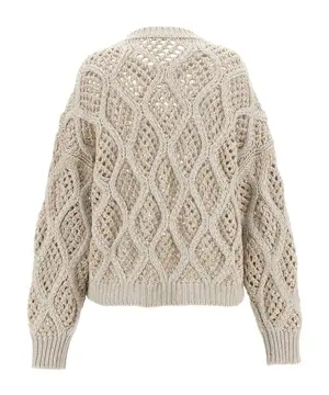 Brunello Cucinelli Sequin Embellished Knitted Jumper
