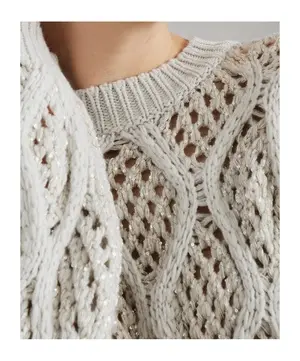 Brunello Cucinelli Sequin Embellished Knitted Jumper