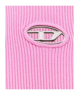 DIESEL® M-onervax Mock-neck Ribbed Dress