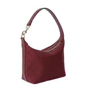Gucci Gg Monogram Shoulder Bag - Red