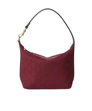 Gucci Gg Monogram Shoulder Bag - Red