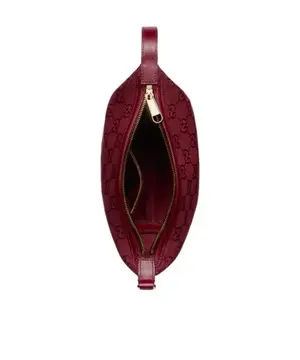 Gucci Gg Monogram Shoulder Bag - Red