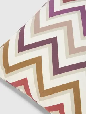 Missoni Outdoor Cushion Watamu 45x45 Cm In Technical Fabric Zig Zag - Red