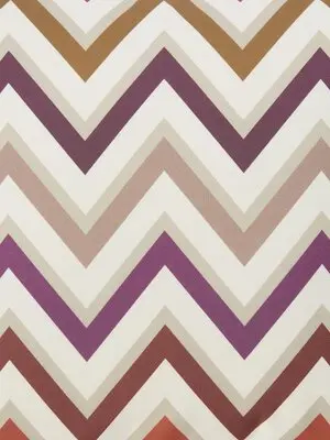 Missoni Outdoor Cushion Watamu 45x45 Cm In Technical Fabric Zig Zag - Red