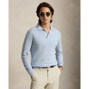 Ralph Lauren Striped Performance Polo-collar Sweater