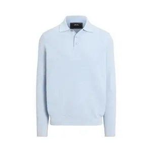 Ralph Lauren Striped Performance Polo-collar Sweater