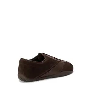 Ralph Lauren Suede Racer Vector Sneakers - Dark Chocolate