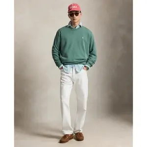 Ralph Lauren Loopback Cotton Crewneck Sweatshirt - Greenscape
