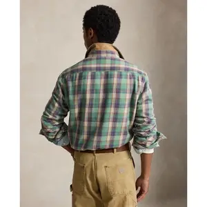 Ralph Lauren Classic Fit Plaid Brushed Flannel Shirt
