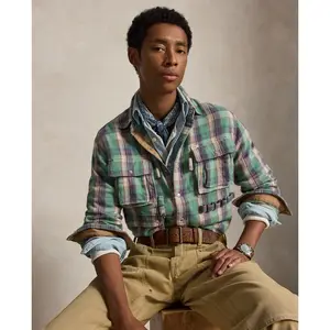 Ralph Lauren Classic Fit Plaid Brushed Flannel Shirt
