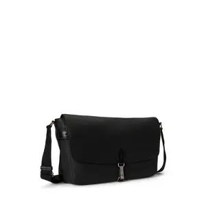 Ralph Lauren Polo Id Pebbled Leather Messenger Bag