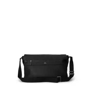 Ralph Lauren Polo Id Pebbled Leather Messenger Bag