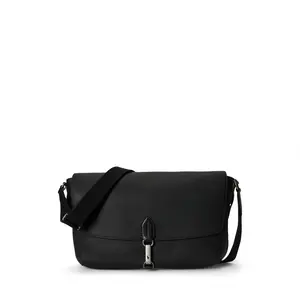 Ralph Lauren Polo Id Pebbled Leather Messenger Bag
