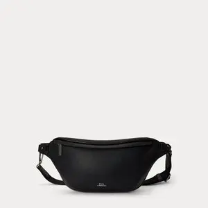 Ralph Lauren Polo Id Pebbled Leather Waistpack - Black