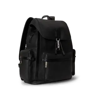 Ralph Lauren Polo Id Pebbled Leather Backpack