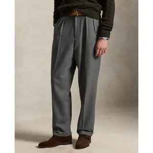 Ralph Lauren Suffield Relaxed Fit Flannel Wool-blend Pants - Medium Grey