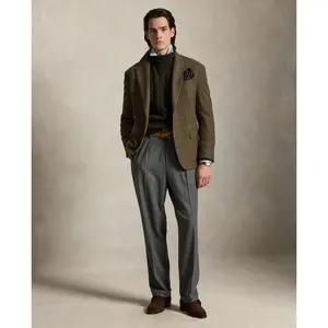 Ralph Lauren Suffield Relaxed Fit Flannel Wool-blend Pants - Medium Grey
