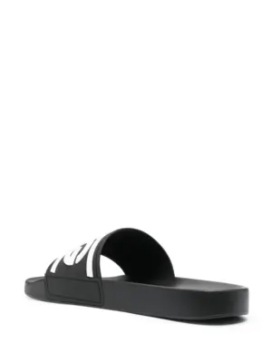 Dolce & Gabbana Logo Print Slip-on Beach Slippers