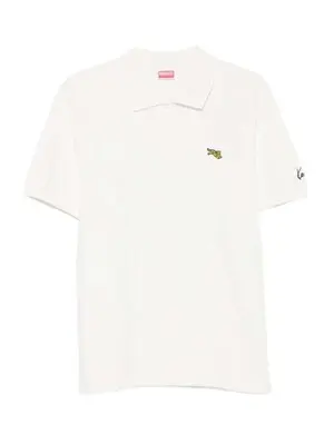 Kenzo Tiger-patch Polo Shirt - White