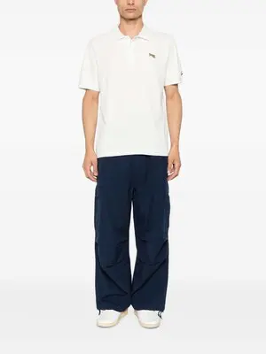 Kenzo Tiger-patch Polo Shirt - White