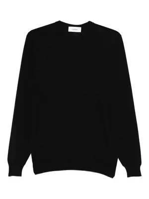 LARDINI Wool Turtleneck Sweater - Black