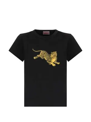 Kenzo Tiger-print T-shirt - Black