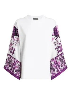 Dolce & Gabbana Majolica-print Blouse - White
