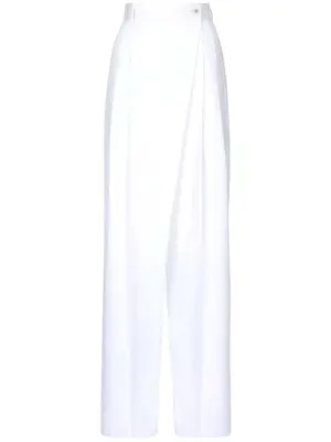 Dolce & Gabbana High-waisted Flared Trousers - White