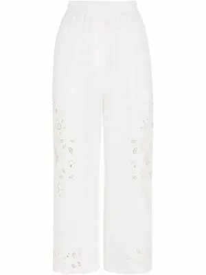 Dolce & Gabbana Embroidered Linen Shorts