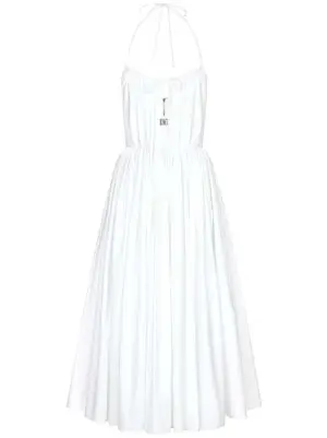 Dolce & Gabbana Halter-neck Dress - White